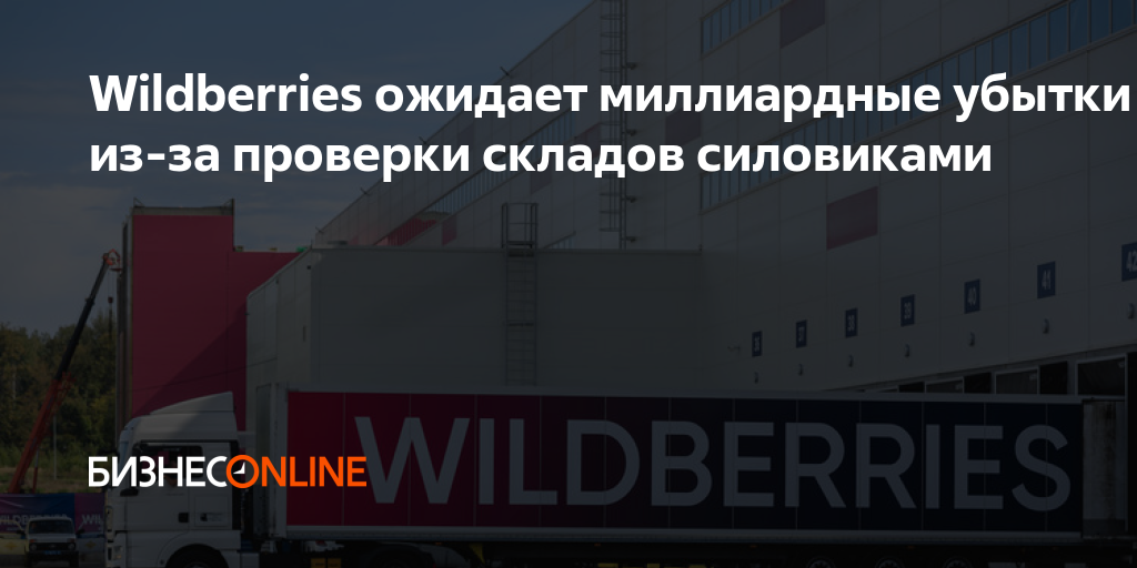Wildberries ожидает миллиардные убытки из-за проверки складов силовиками
